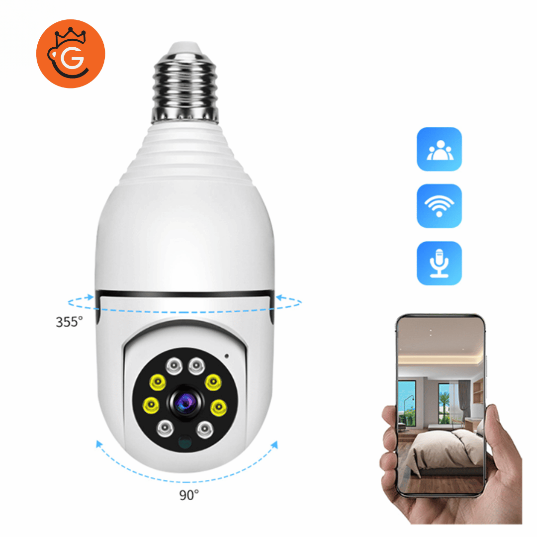 Original V380 360 Degree Bulb Wi-Fi IP Camera - Gadget King